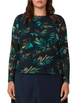 ESTELLE Foliage Whisper Top - Green Print