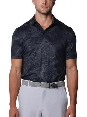 REFLO Tagus Performance Sustainable Polo - Black Contour