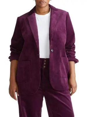 Universal Standard Davis Corduroy Blazer - Violette