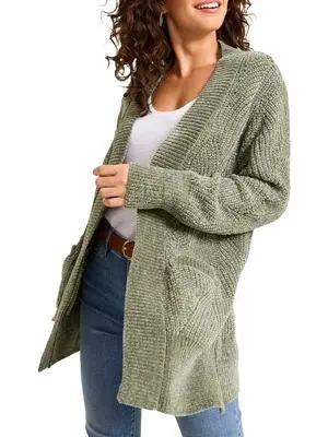 Tommy Bahama Shell St. Luna Chenille Cardigan - Seagrass