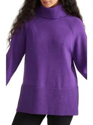 Universal Standard Yolanda Turtleneck Sweater - Grape