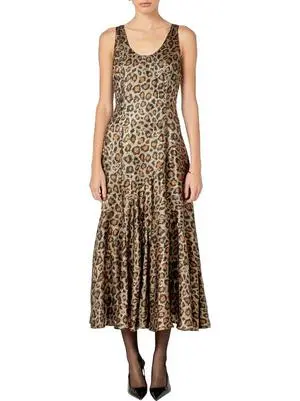 ENDLESS ROSE Endless Rose Leopard Print Dress