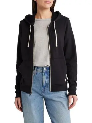 Marine Layer Afternoon Full Zip Hoodie - Black