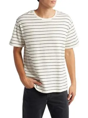 FRAME Stripe Relaxed T-shirt Natural/black