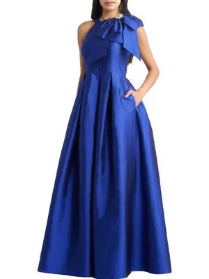 Eliza J Bow Mikado Ballgown - Royal