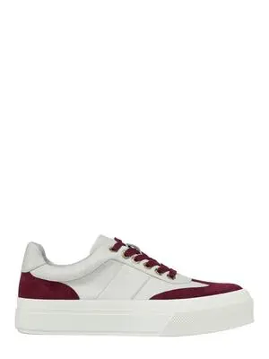 J/SLIDES NYC Gabbie Sneaker - Off White/wine