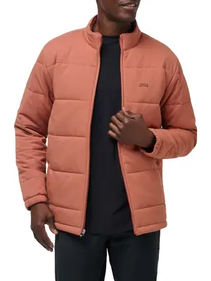 Travis Mathew TravisMathew Climate Drop Quilted Jacket Heather Copper