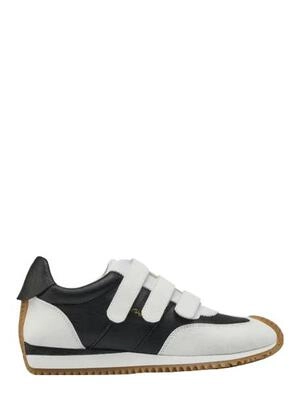 J/SLIDES NYC Lyla Leather & Suede Sneakers - White Black
