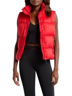 Beyond Yoga Beyond Yoga Puffer Vest Ruby Red