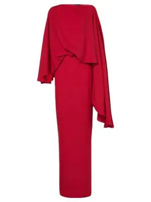 TALLER MARMO Eolia Crêpe Cady Gown - Red
