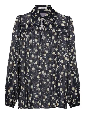 Dorothee Schumacher Floral Volumes Blouse - Blue