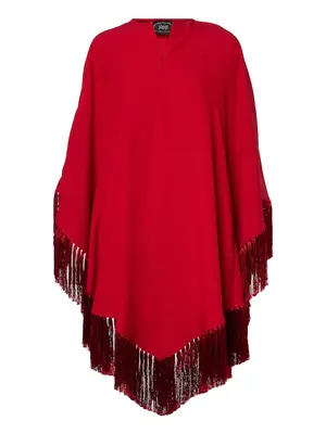 TALLER MARMO Gloria Crêpe Cady Kaftan - Red