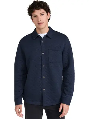 Marine Layer Corbet Quilted Overshirt - Navy