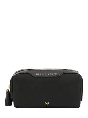 ANYA HINDMARCH Logo-jacquard Nylon Pouch - Black