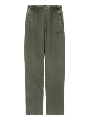 Gucci Embroidered Cotton Jersey Jogging Pant - Green