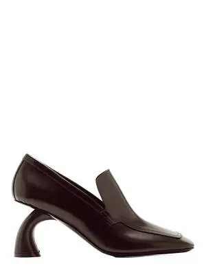 Dries Van Noten Leather Loafer Pumps - Brown