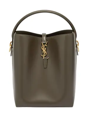 Saint Laurent Saint Laurent Le 37 Small Bucket Bag Khaki
