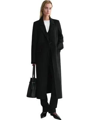TOTEME Classic Doublé Coat - Black