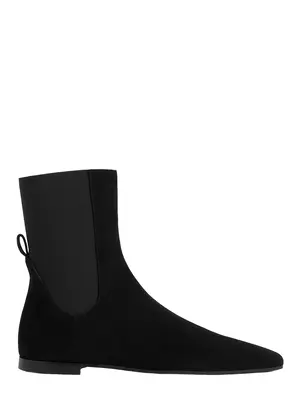 TOTEME Suede Chelsea Boots - Black