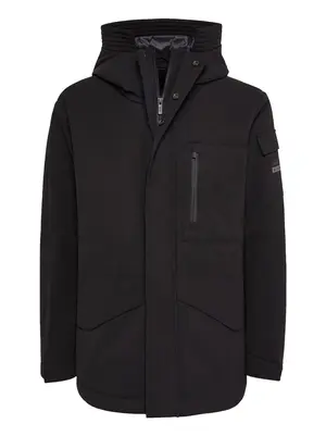 Boggi Milano Logo-patch Padded Jacket - Black