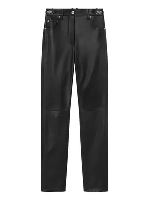 VERSACE Versace Plongé Leather Trousers