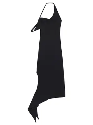 COURREGES Undressed Crepe Maxi Dress - Black