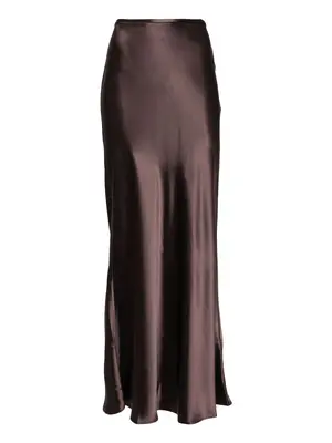 Acler Hale Wood Maxi Skirt - Brown