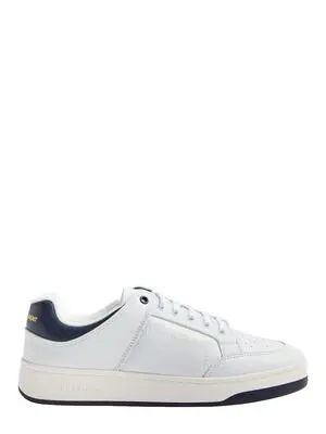 Saint Laurent Sl/61 Panelled Leather Sneakers - White