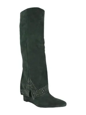 ZIGI ZIGI Isolde Knee High Boots Green Sued
