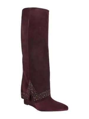 ZIGI ZIGI Isolde Knee High Boots Wine Suede