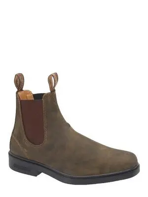 Blundstone Plain Toe Chelsea Boot - Rustic Brown