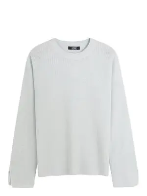 GOBI MONGOLIAN CASHMERE Split-sleeve Cashmere Sweater - Milky Green