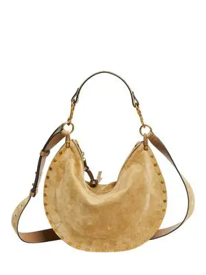 Isabel Marant Oskan Soft Zipped Shoulder Bag - Taupe