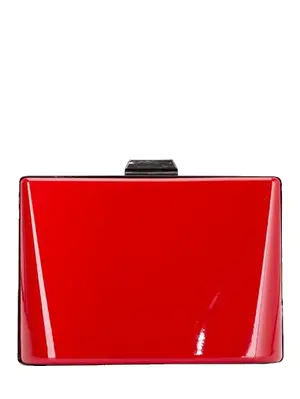 FOREVER & ALWAYS SHOES Marla Evening Clutch Red Patent