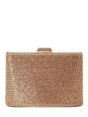 FOREVER & ALWAYS SHOES Marla Evening Clutch Rose Gold