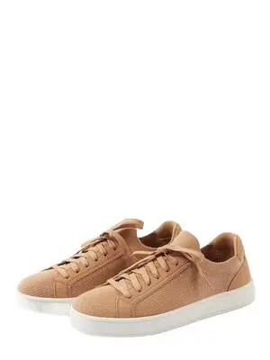 GOBI MONGOLIAN CASHMERE Cashmere Knit Sneakers - Toasted Almond