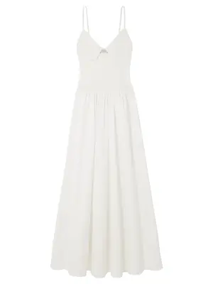 ST. AGNI Cutout Maxi Dress - White