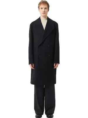GOBI MONGOLIAN CASHMERE Double-breasted Cashmere Coat - Black