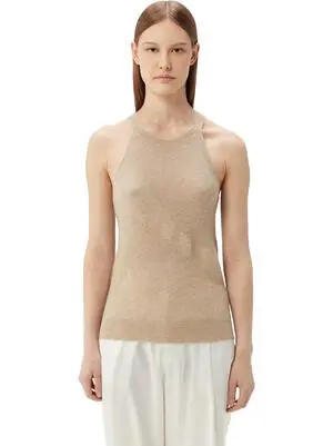 GOBI MONGOLIAN CASHMERE Cashmere Knit Top - Beige