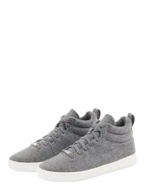 GOBI MONGOLIAN CASHMERE Cashmere High-Top Sneakers Stone Gray