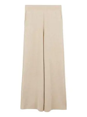 Gobi Cashmere Cashmere Wide-leg Pants - Beige