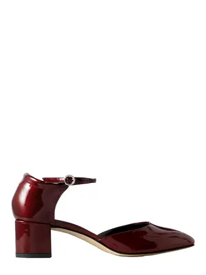 AeydĒ Magda Patent-leather Pumps - Red