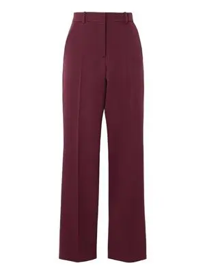 Veronica De Piante Mick Wool-twill Pants - Burgundy