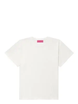 THE ELDER STATESMAN Cotton And Cashmere-blend Jersey T-shirt - White