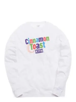 Kith Treats X Cinnamon Toast Crunch Cereal Box Long Sleeve Tee Shirt - White