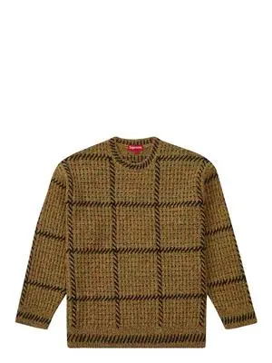 Supreme Quilt Stitch Crewneck Sweater - Yellow