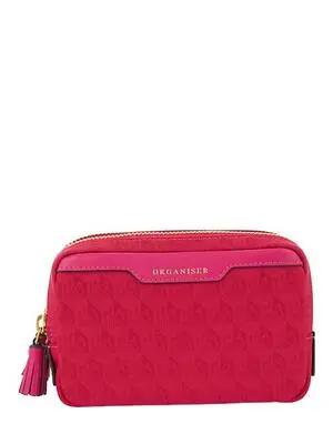ANYA HINDMARCH Organiser Duo Woven Pouch - Magenta