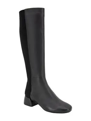 KENNETH COLE Emily Tall Boots - Black Leather