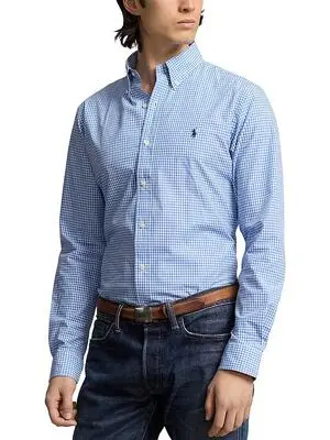 Polo Ralph Lauren Cotton Poplin Classic Fit Button Down Shirt - Blue