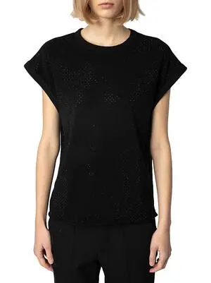 Zadig&Voltaire Cecilia Hc Ao Strass Top - Noir